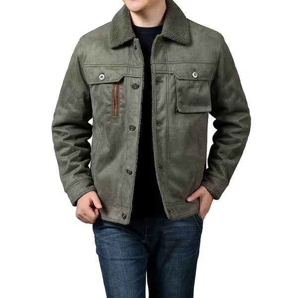 Men's Full Swing Relaxed Fit Washed Duck Insulated Traditional Coat – espnman