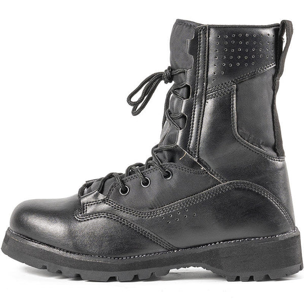 Men's Tiger Strike Leather Combat Boots – espnman