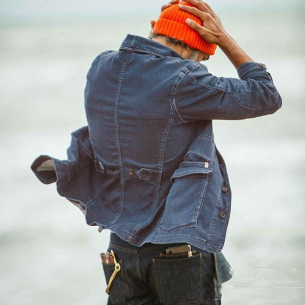 Men's Retro Suit Denim Jacket – espnman